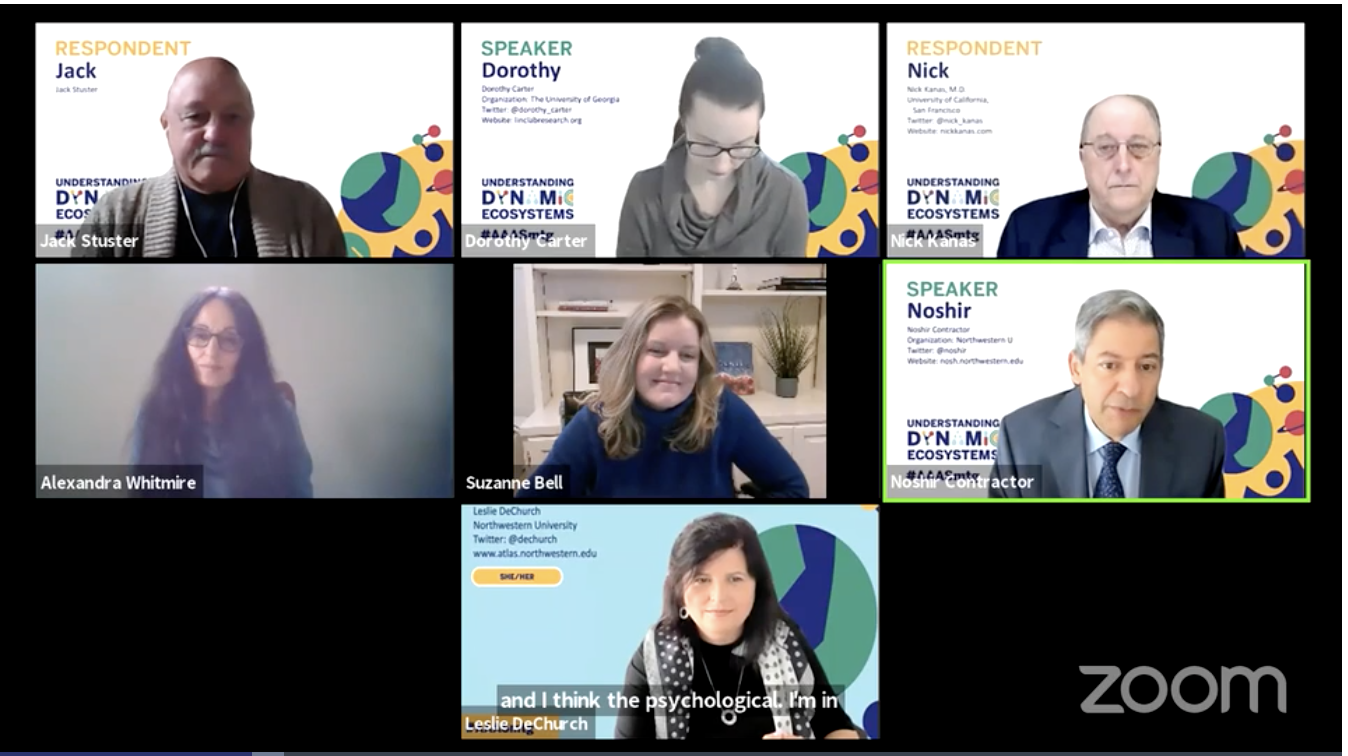 Successful Session at the 2021 AAAS Annual Meeting – The Science of Networks in Communities (SONIC)